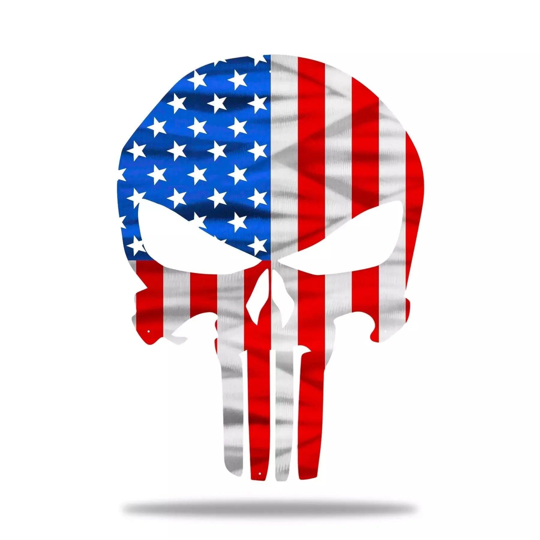 Punisher skull American flag-Punisher Skull American Flag - In Stock ...