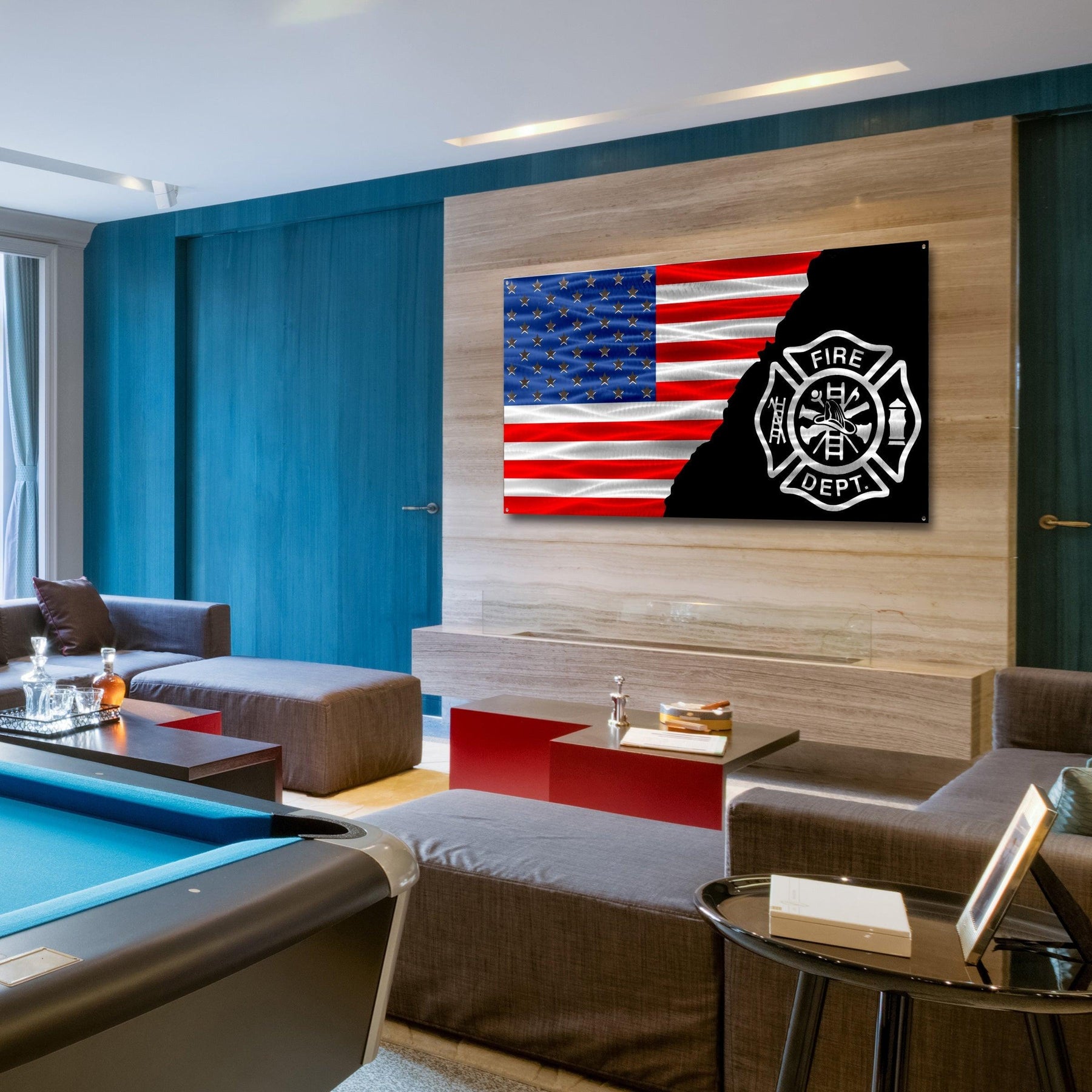 gift Maltese cross split flag-Maltese Cross Split Flag Gift-Frontline Metal